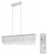 Globo 68405-24h led závěsné stropní svítidlo 1x24w | 1700lm | 3000-6000k - stmívatelné, chrom, průhledný křišťál