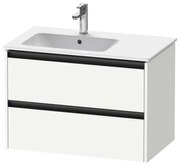 Duravit Ketho.2 - Umyvadlová skříňka 55x81x48 cm, 2 zásuvky, matná bílá K25267018180000