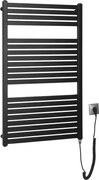 Aqualine Sapho, TONDI-E elektrické topné těleso, rovné, 600x970 mm, 400W, černá matná
