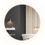Kulaté dotykové zrcadlo s LED osvětlením Simple 90 cm