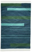 Tmavě modrý oboustranný venkovní koberec z recyklovaného plastu Green Decore Marlin, 160 x 230 cm