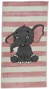 Vopi, Dětský koberec Kiddo A1087 pink, 80x150, růžová, dětský pokoj