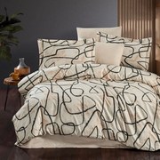 Povlečení bavlněné Efekt TiaHome - 2x Polštář 90x70 cm, 1x Přikrývka 200x220cm