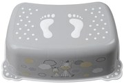 BISK Erga 4 KIDS, dětské protiskluzové stupátko do koupelny Zebra, šedá, ERG-08319
