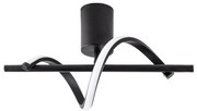 Černé LED stropní svítidlo 7x41 cm Likma – Opviq lights