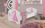 ADRK Furniture Postel s matrací PEPE PRINCESS AND HORSE 160x80 CH-Pep- Prin- Hors-160-E856