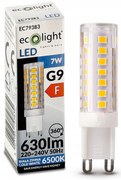 ECOLIGHT LED žárovka - G9 - 7W - 630Lm - studená barva Ekologické světlo