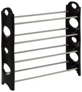Kovový stojan na boty v černé a stříbrné barvě Tavia – Premier Housewares