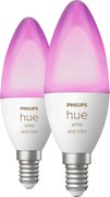 Philips Hue Smart žárovka White&Color Amb. E14 C39 5,3W 470lm 2000-6500K, 2ks