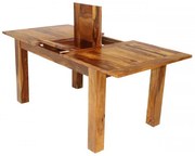 Indický nábytek - Rozkládací stůl Amba 140/180x90 z indického masivu palisandr Only stain