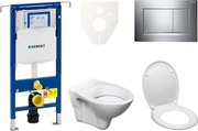 Cenově zvýhodněný závěsný WC set Geberit do lehkých stěn / předstěnová montáž + WC Ceramia S-Line Pro 111.355.00.5ND6