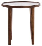 Kulatý odkládací stolek z masivu akácie ø 45 cm Qiano – Light &amp; Living