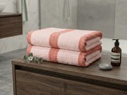 Rychleschnoucí osuška VELMORA 70x140 cm růžová, 100% mikrovlákno