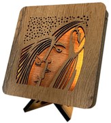 "Romance" lampa 19x19cm provedení povrchu: dub světlý