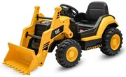 Dětský elektrický traktor Baby Mix CAT žlutý