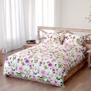 Spod Igły i Nitki Bavlněné povlečení 220x200 Mansion powder pink green flowers roses Bavlna 3