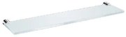 Jika Basic - Skleněná polička 40 cm, chrom/matné sklo H3853A10040001