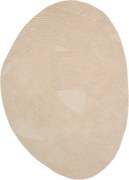 Krémový ručně tkaný vlněný koberec 160x230 cm Domm – Kave Home