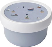 Bílý/světle modrý plastový dětský svačinový box Sailors Bay by Little Dutch – Mepal