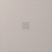 Polysan Tre - Sprchová vanička Neca 90x90 cm, matná béžová 84300.81
