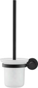 Duravit D-Code - WC štětka nástěnná s držákem, matné sklo/matná černá 0099274600