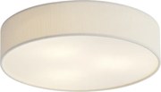 Moderní stropní svítidlo bílé se sametovým stínidlem 46cm 3-světla - Luz
