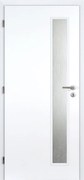 Doornite Basic Interiérové dveře Vertika, 80 L, 846 × 1983 mm, lakované, levé, bílé, prosklené