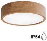 Koupelnové stropní svítidlo CLEO 3xE27/24W/230V IP54 pr. 37,5 cm dub
