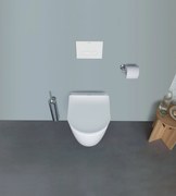 Duravit Soleil závěsná WC sada s WC sedátkemBílá - HygieneGlaze & HygieneFlush