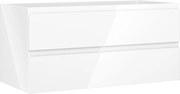 Mexen Orio, koupelnová skříňka 100 cm, 2 zásuvky, bílá lesklá, 91A10-10047-2-BFF00