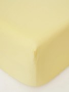 MK Lůžkoviny Saténové prostěradlo Diana 90 × 200 cm - pastelově žlutá