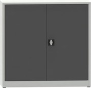 Dílenská policová skříň na nářadí KOVONA JUMBO, 2 police, svařovaná, 1150 x 1200 x 600 mm, šedá / grafit