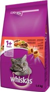 Whiskas Granule pro kočky s hovězím 1,4 kg