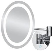 Nimco - Kosmetické zrcátko nástěnné s LED osvětlením, chrom ZK 20165-26