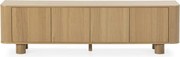 TV stolek v dekoru dubu v přírodní barvě 180x50,5x40 cm Padoc – MOME