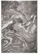 Koberec v šedo-stříbrné barvě 200x290 cm Marbled – Flair Rugs