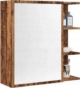 Fionshop 263780891 Koupelnová skříňka zrcadlo old wood 62,5x20,5x64 cm ko