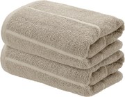 Livarno® Froté ručník, 50 x 100 cm, 500 g/m2, 2 kusy (béžová)