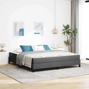 Postel s boxspringem Tmavě šedá 180 x 200 cm textil 3398508