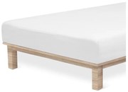 Andrea Simone Jersey prostěradlo Andrea Simone 35 cm boxspring roh - Bílá 90 x 200