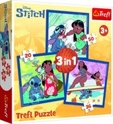 Trefl Puzzle 3v1 Čas se Stitchem 20,36 a 50 dílků