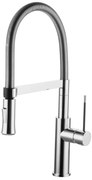 OMNIRES - Dřezová baterie s flexibilním ramenem a sprškou, chrom X3CR