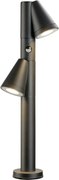 LA 1008015 T-TUBE 70 POLE venkovní stojací svítidlo, GU10, dvojité, senzor, IP44, max. 10 W, černé - BIG WHITE (SLV)