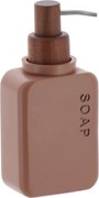 Dávkovač mýdla Salva, hnědá/s dřevěnými prvky, 300 ml