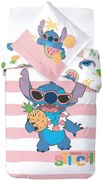 Dětské bavlněné ložní povlečení Lilo & Stitch - motiv Letní koktejl - 100% bavlna - 70 x 90 cm + 140 x 200 cm