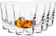 Sklenice na whisky Caro Krosno 6 x 280 ml čtvercové