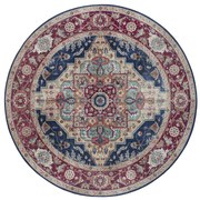 Hanse Home, Kusový koberec Asmar 104017 Indigo/Blue kruh, 160x160 (průměr) kruh, modrá, obývací pokoj