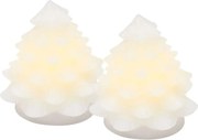 LED svítící stromeček Carla 7 cm, sada 2 kusy, matný