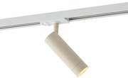 Moderní bodové svítidlo béžové s bílým adaptérem pro 1fázový kolejnicový systém GU10 35mm - Iconic Jeana Luxe
