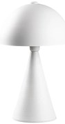 Bílá stolní lampa s kovovým stínidlem (výška 52 cm) Dodo – Opviq lights